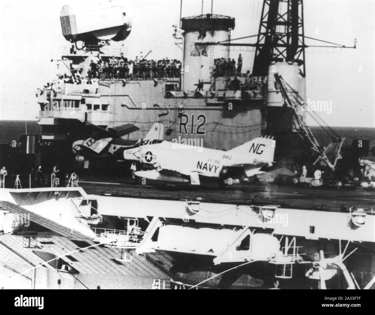 F-4B of VF-96 aboard HMS Hermes (R12) in 1963 Stock Photo - Alamy