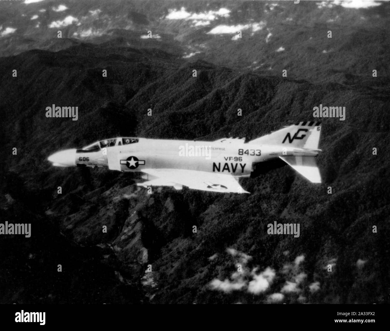 F-4B Phantom II VF-96 over Laos c1966 Stock Photo - Alamy