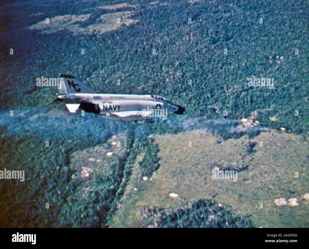 F-4B VF-96 firing Zuni rockets c1967 Stock Photo - Alamy