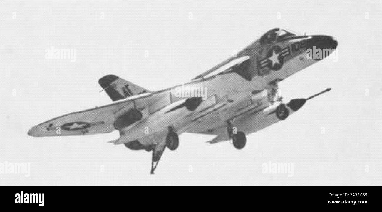F4D-1 VF-162 CVA-11 tank ref probe NAN8-61 Stock Photo - Alamy