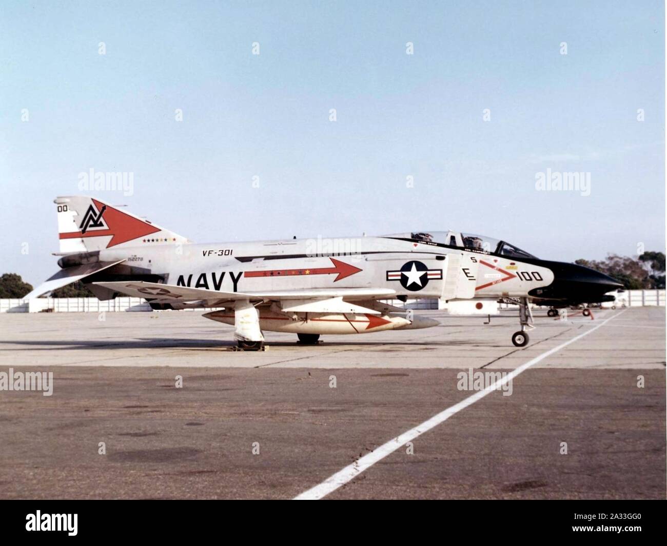 F-4N Phantom of VF-301 at NAS North Island 1976 Stock Photo - Alamy