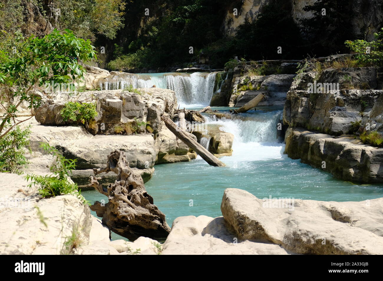 Indonesia Sumba Island Luku Mondu Tanggedu Waterfall cascade Stock ...