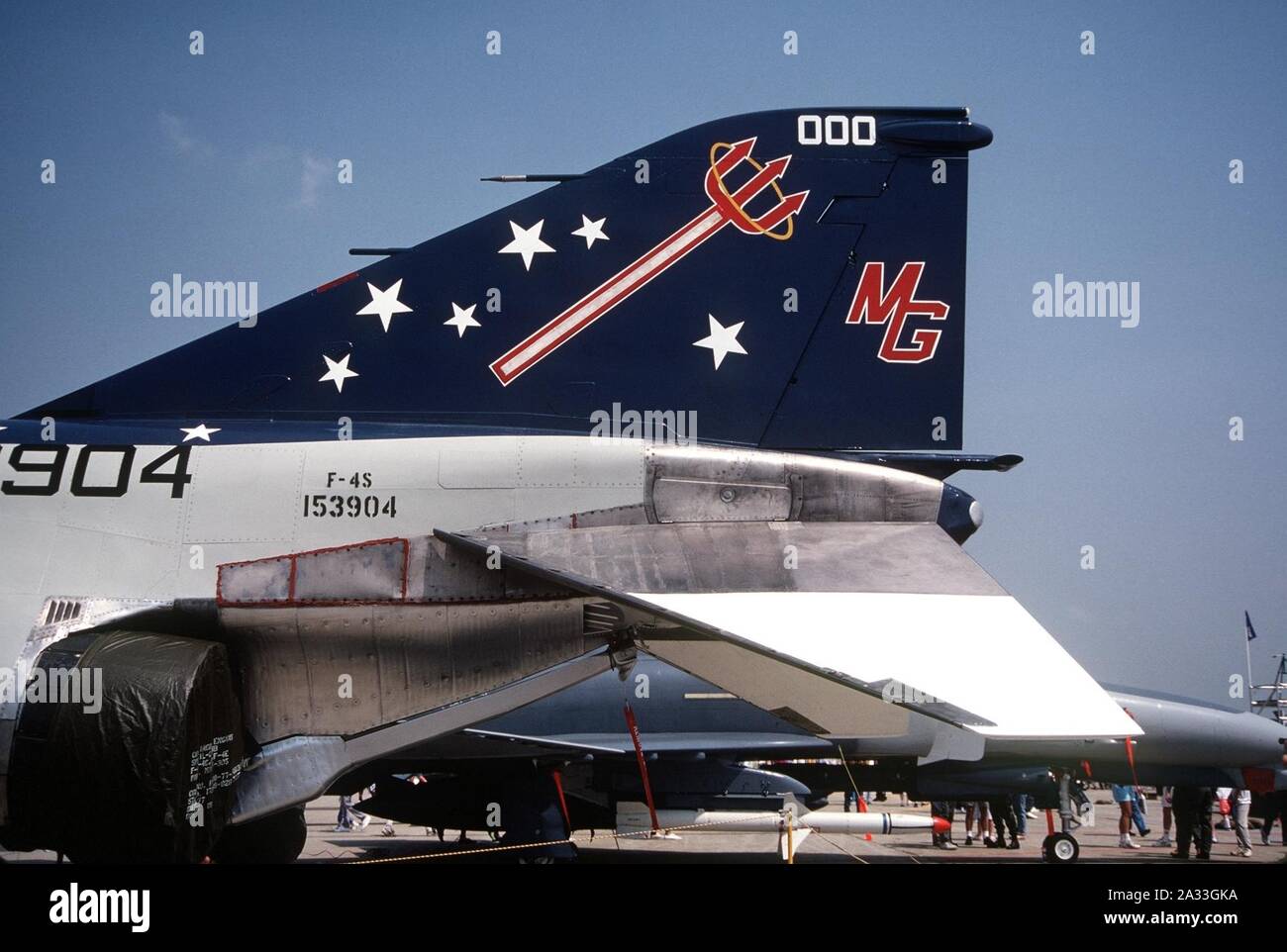 F-4S tail markings VMFA-321 Stock Photo - Alamy