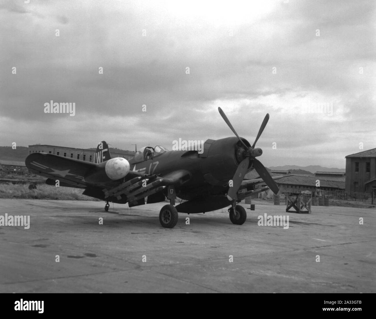 F4U-5N VMFN-513 Wonsan 1950 Stock Photo - Alamy