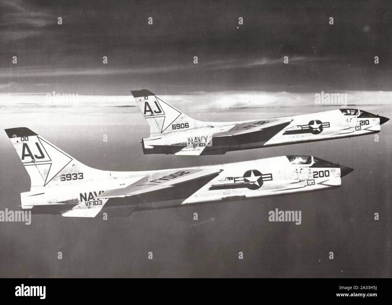 F-8Cs VF-103 CVG-8 CVA-59 Stock Photo - Alamy