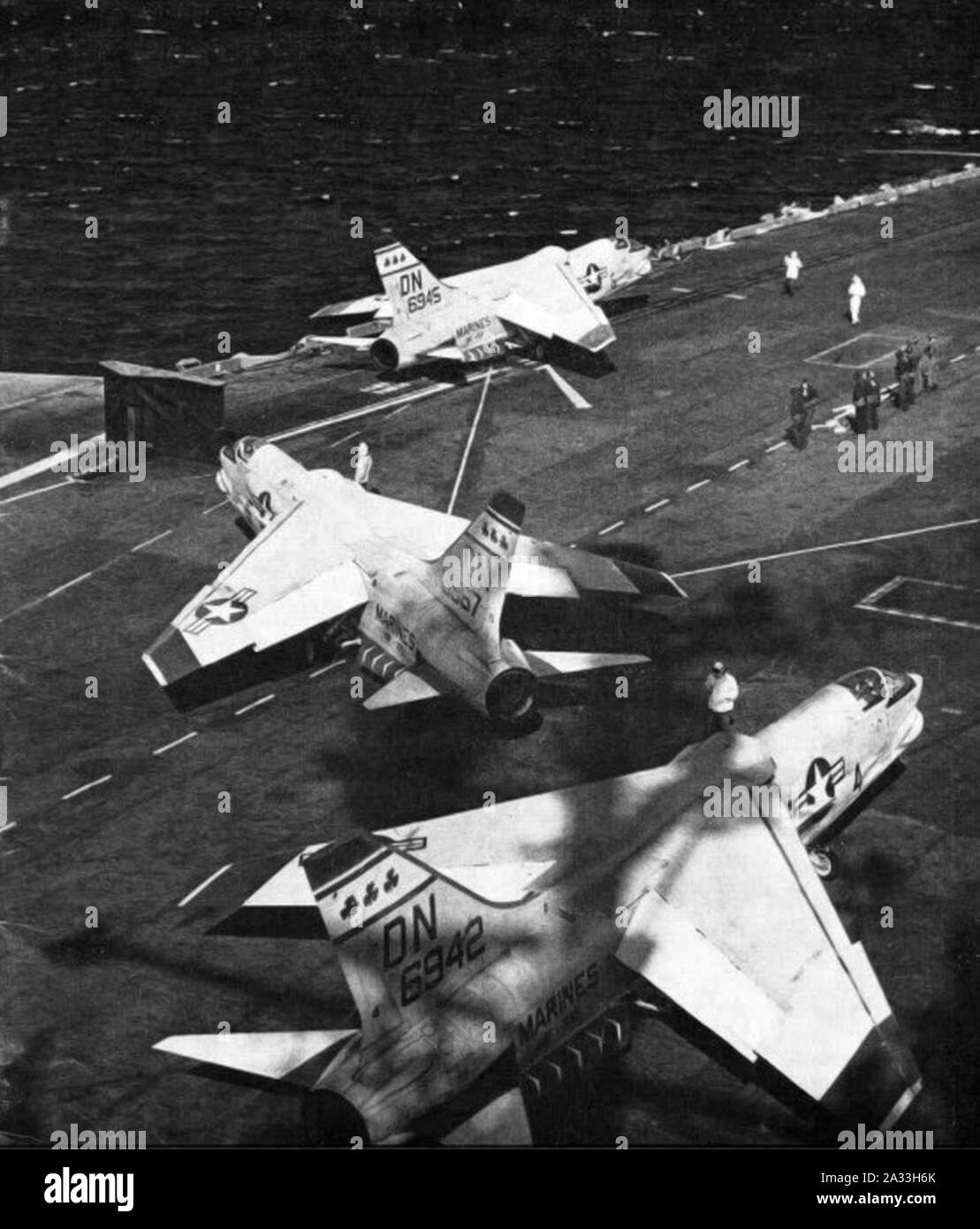 F-8C VMF-333 CVA-59 NAN2-61 Stock Photo - Alamy