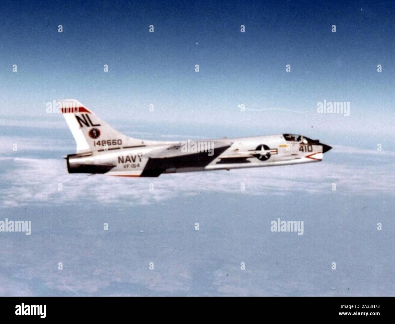 F-8D VF-154 CVW-15 Stock Photo - Alamy