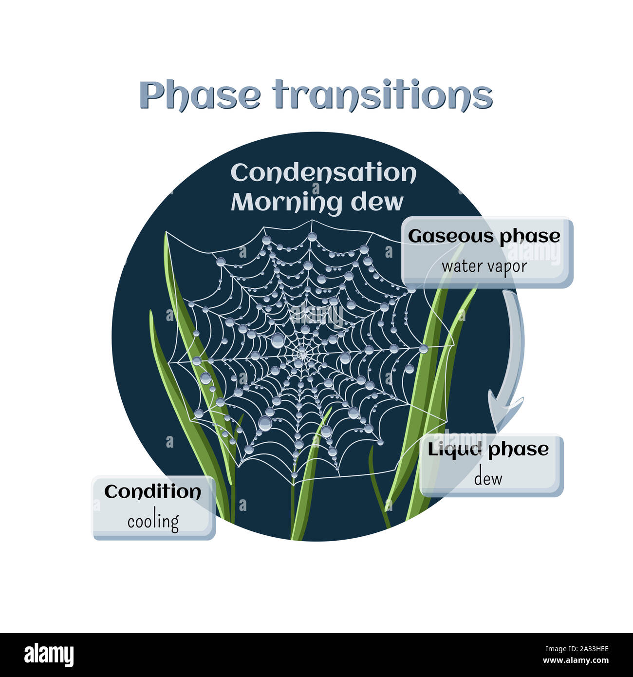 Water states of matter illustration hi-res stock photography and images ...