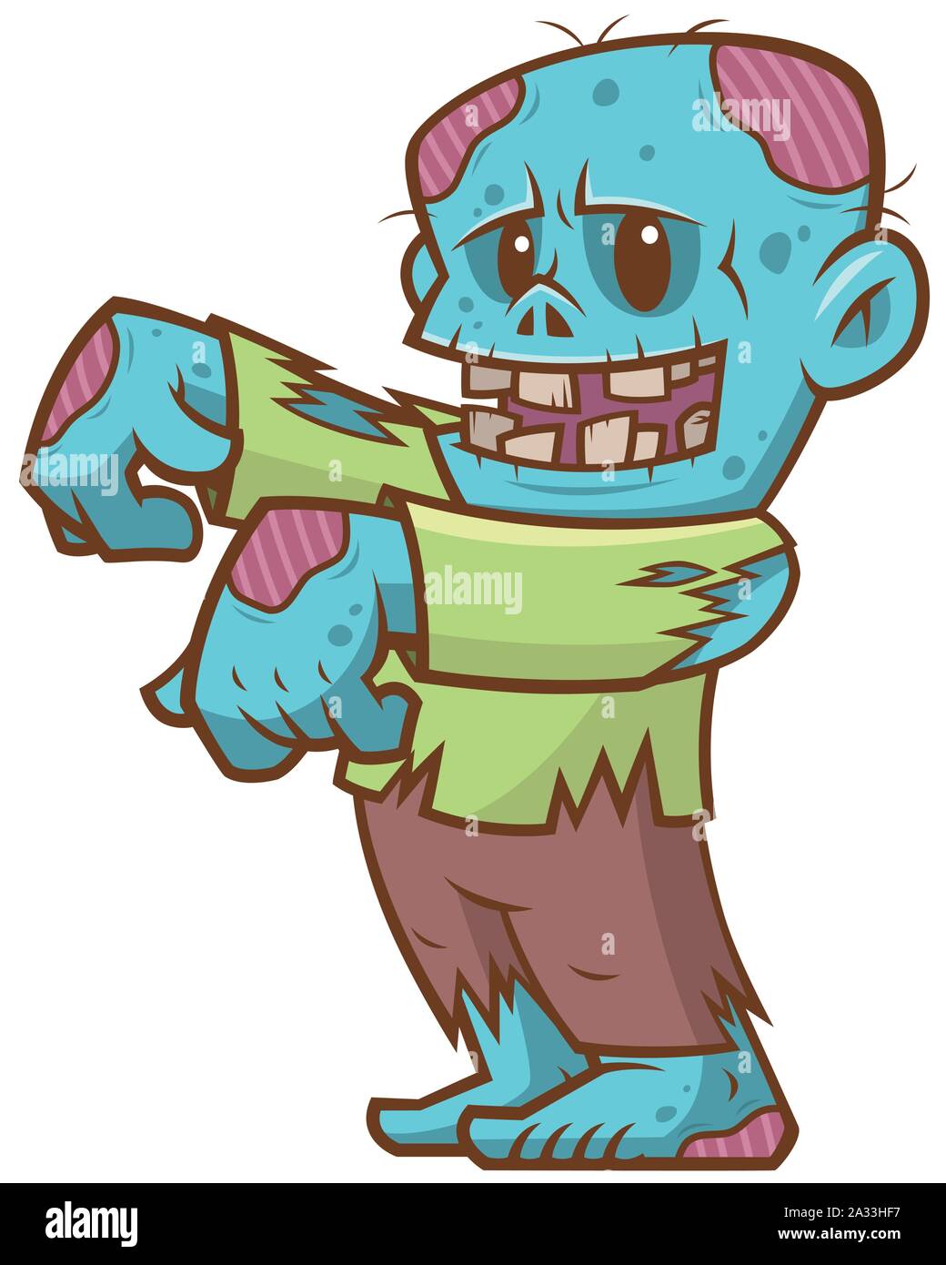 Vector illustration of Cartoon Zombie Stock Vector Image & Art - Alamy