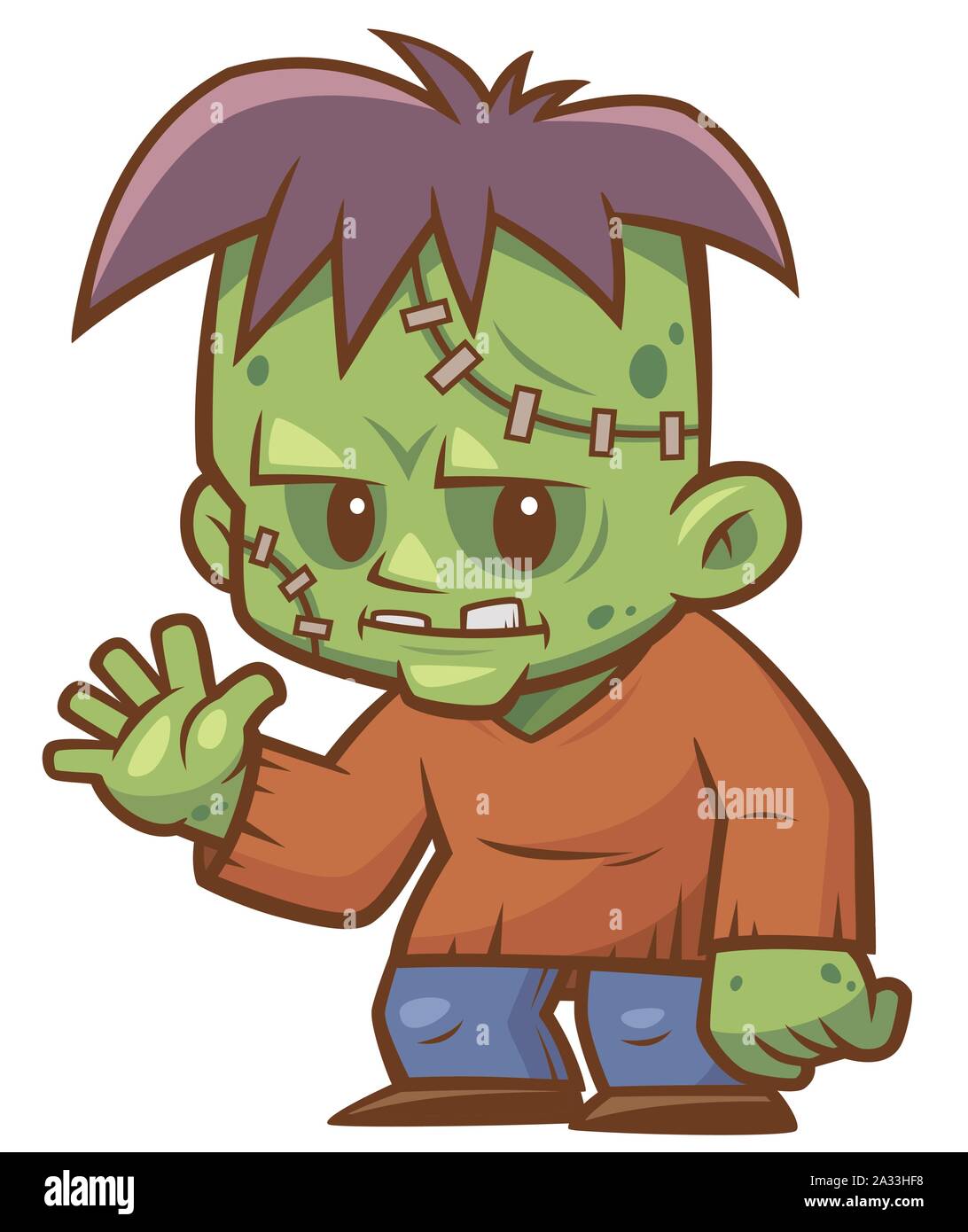 Vector illustration of Cartoon Zombie Stock Vector Image & Art - Alamy