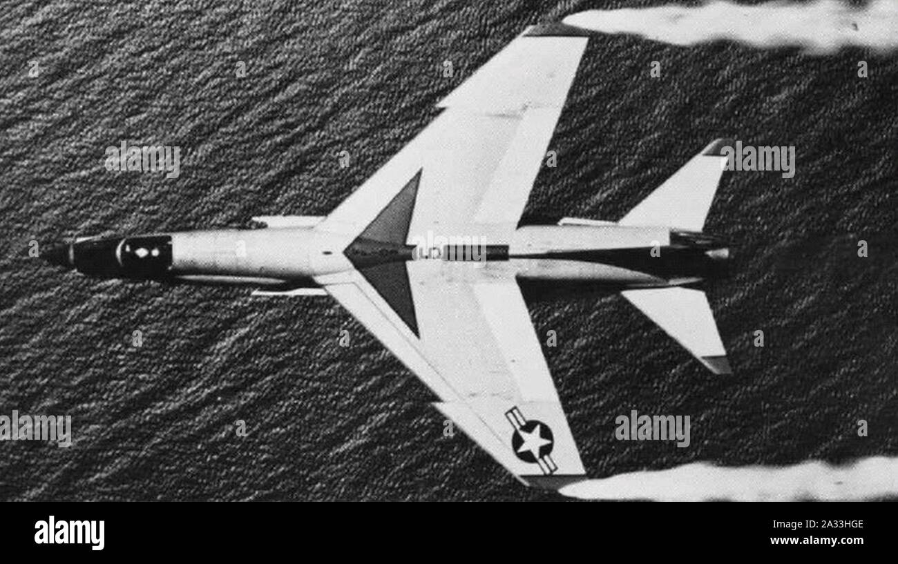 F8U-2 Crusader of VF-103 in flight circa in 1962 Stock Photo - Alamy