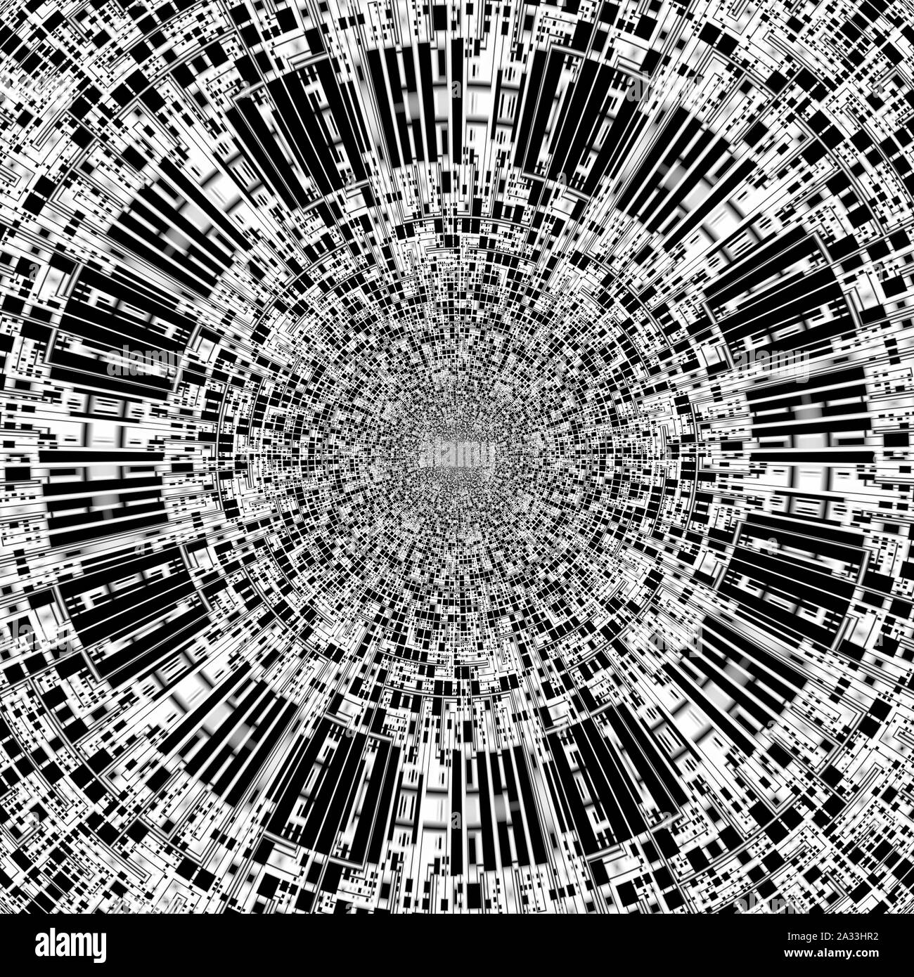 Quantum computing illustration Black and White Stock Photos & Images ...
