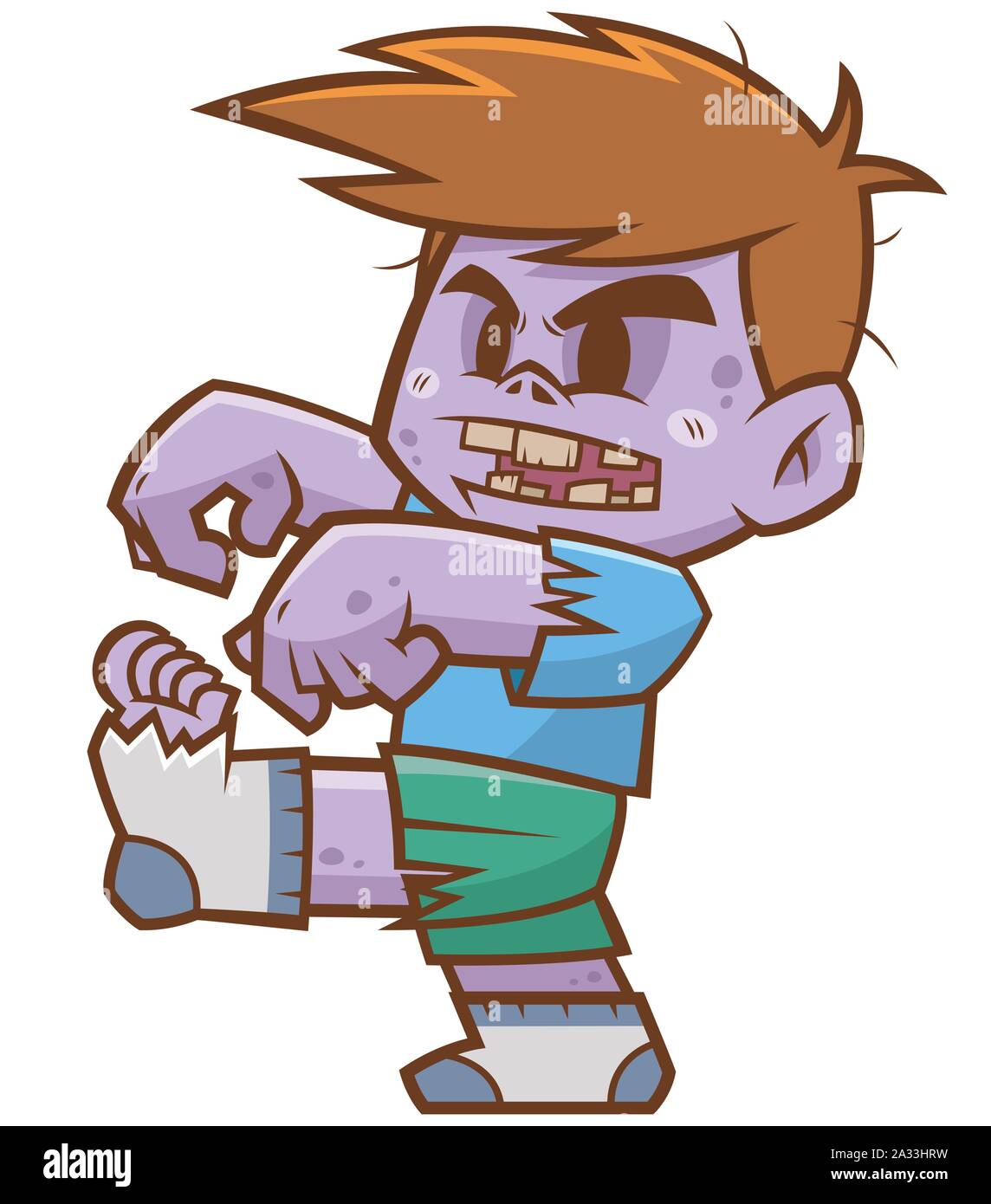 Vector illustration of Cartoon Zombie kids Stock Vector Image & Art - Alamy
