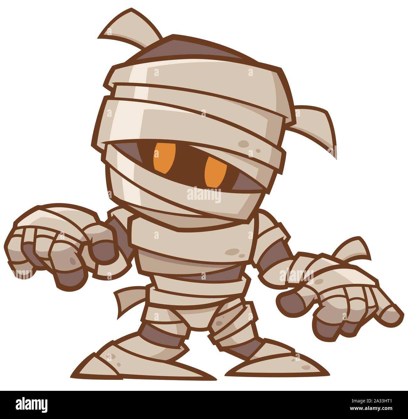 Vector illustration of cartoon Mummy character Stock Vector Image & Art ...
