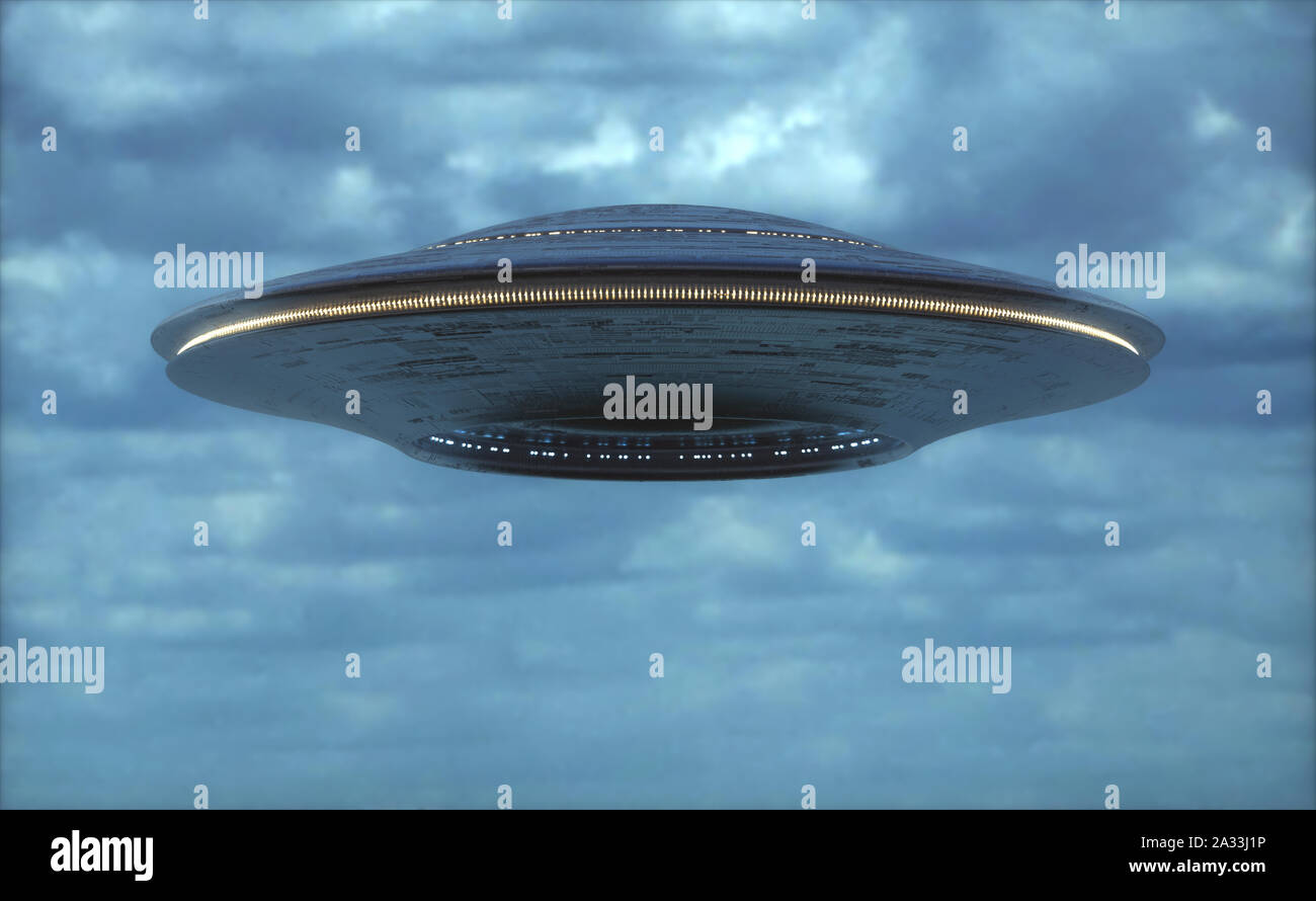Unidentified flying object, illustration Stock Photo - Alamy