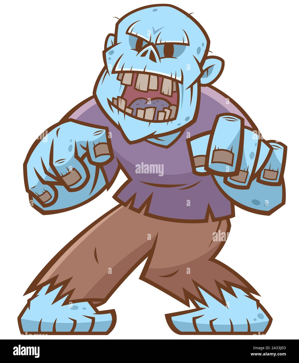 Vector illustration of Cartoon Zombie Stock Vector Image & Art - Alamy