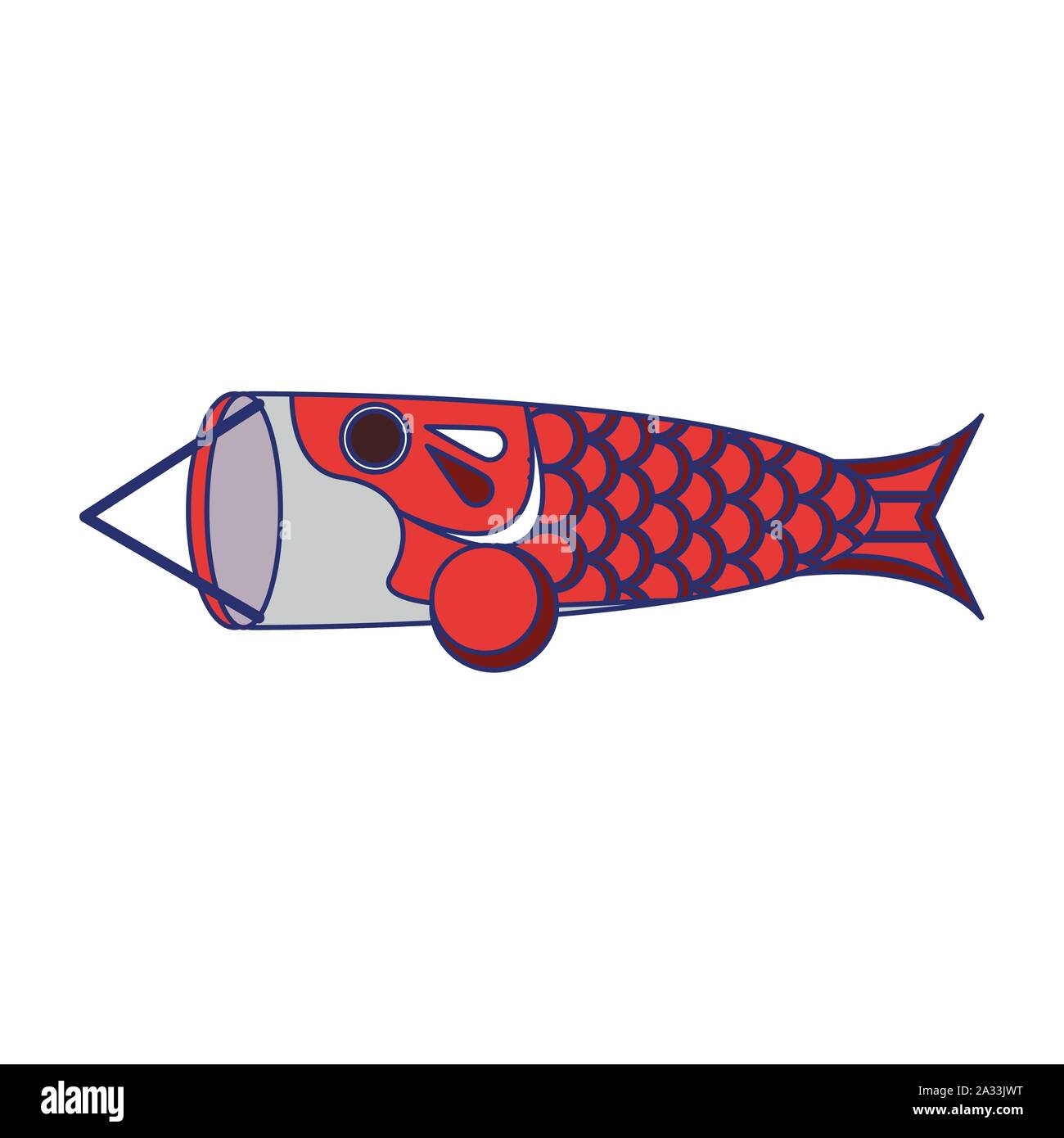 Japanese Koinobori Flag Design Stock Vector Image Art Alamy