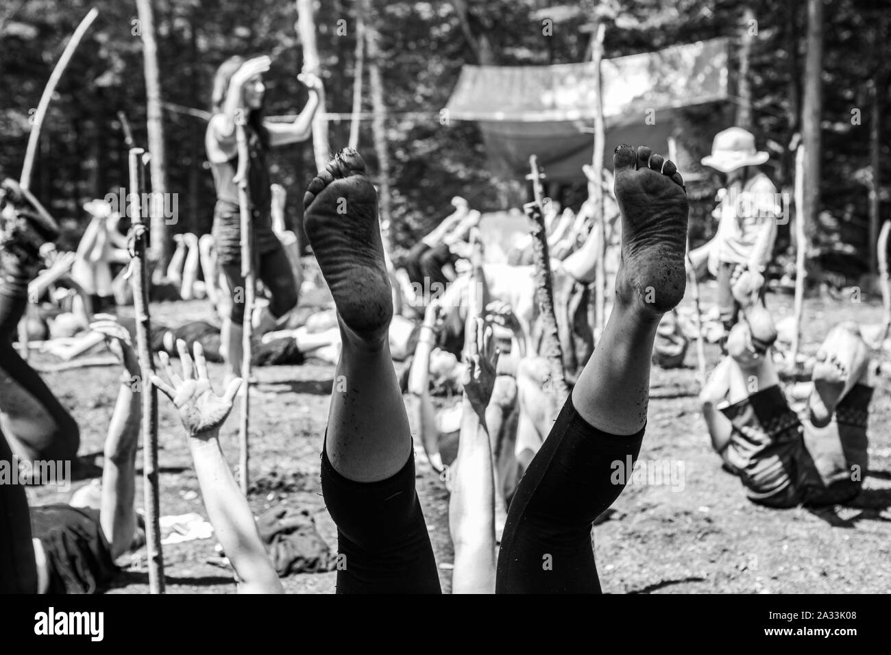 Shamanic healing Black and White Stock Photos & Images - Alamy