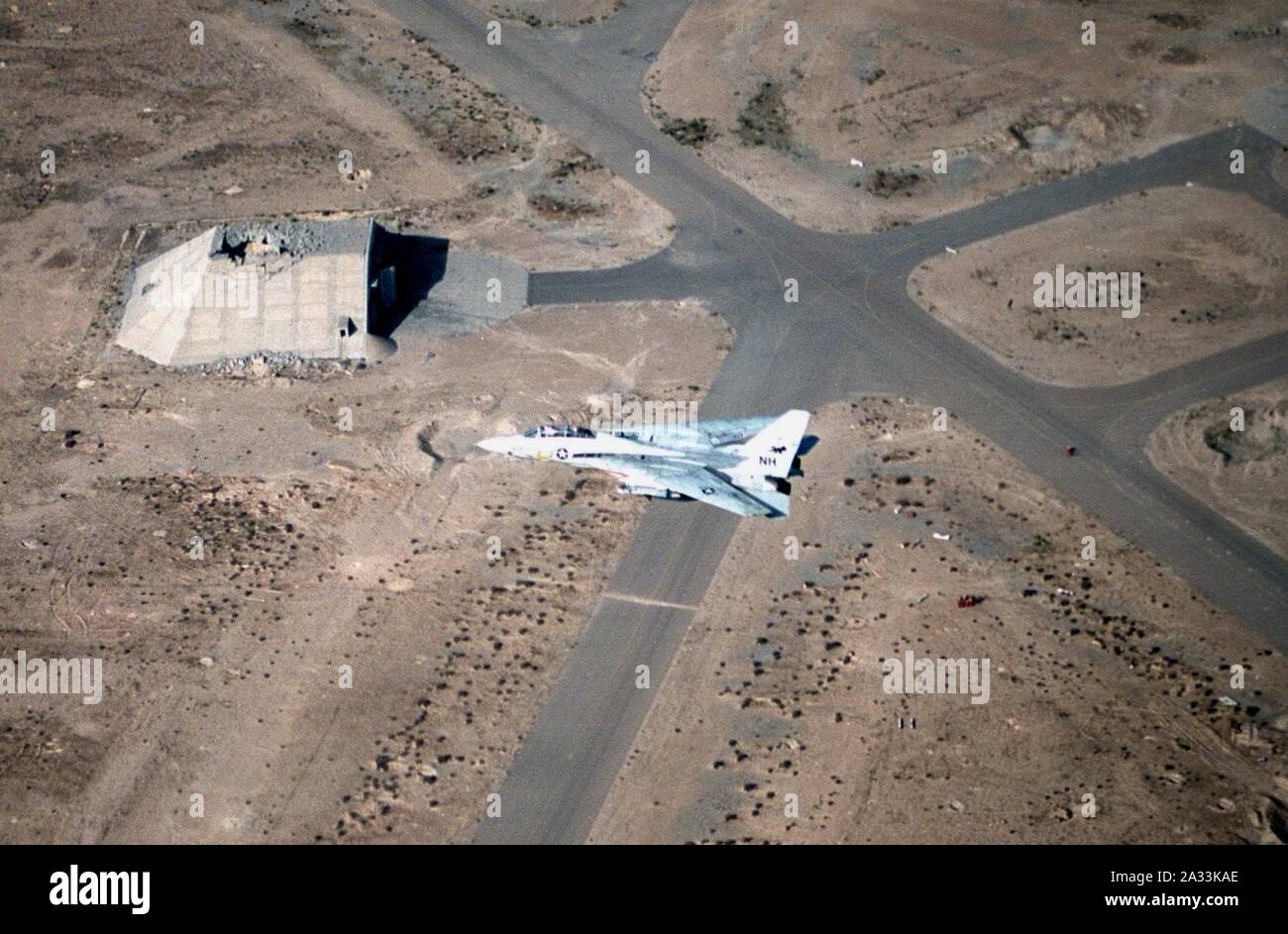 F-14A VF-114 over Al Jaber AB Kuwait 1991 Stock Photo - Alamy