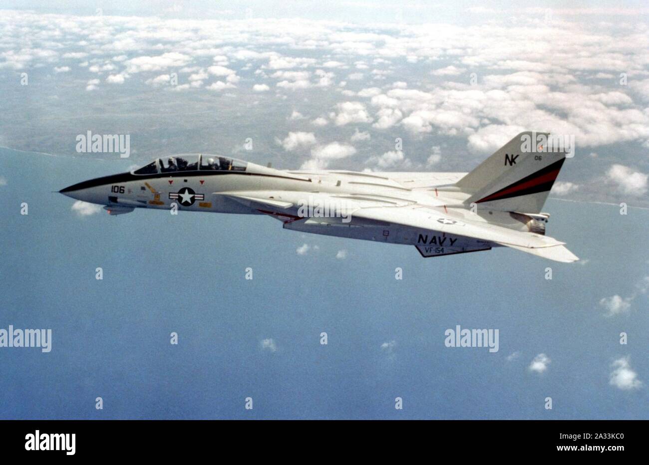 F-14A VF-154 in flight 1984 Stock Photo - Alamy
