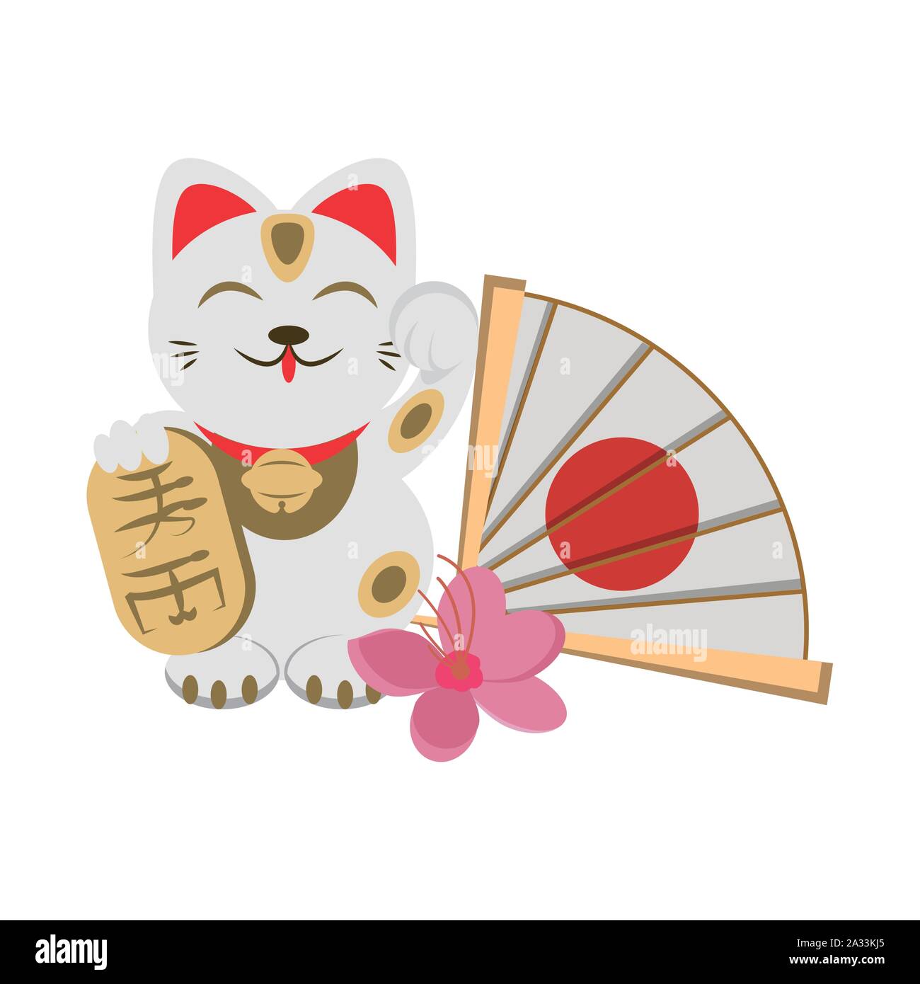 Maneki neko cat design Stock Vector Image & Art - Alamy