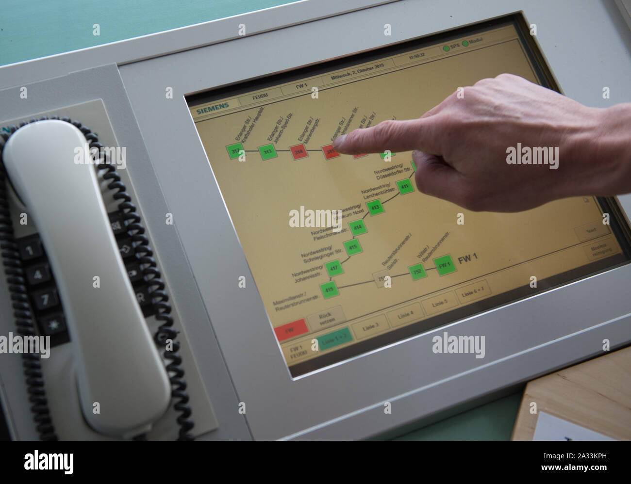 Fire brigade control room hi-res stock photography and images - Alamy