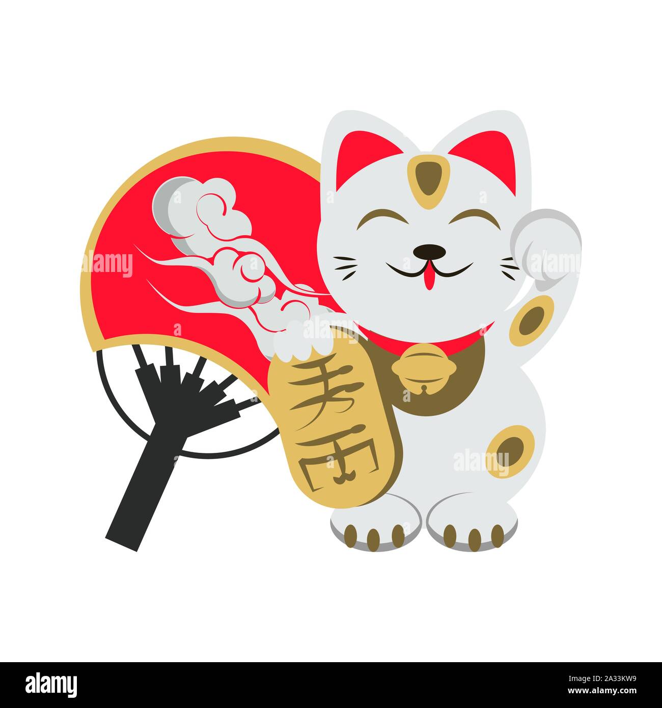 Maneki neko cat design Stock Vector Image & Art - Alamy