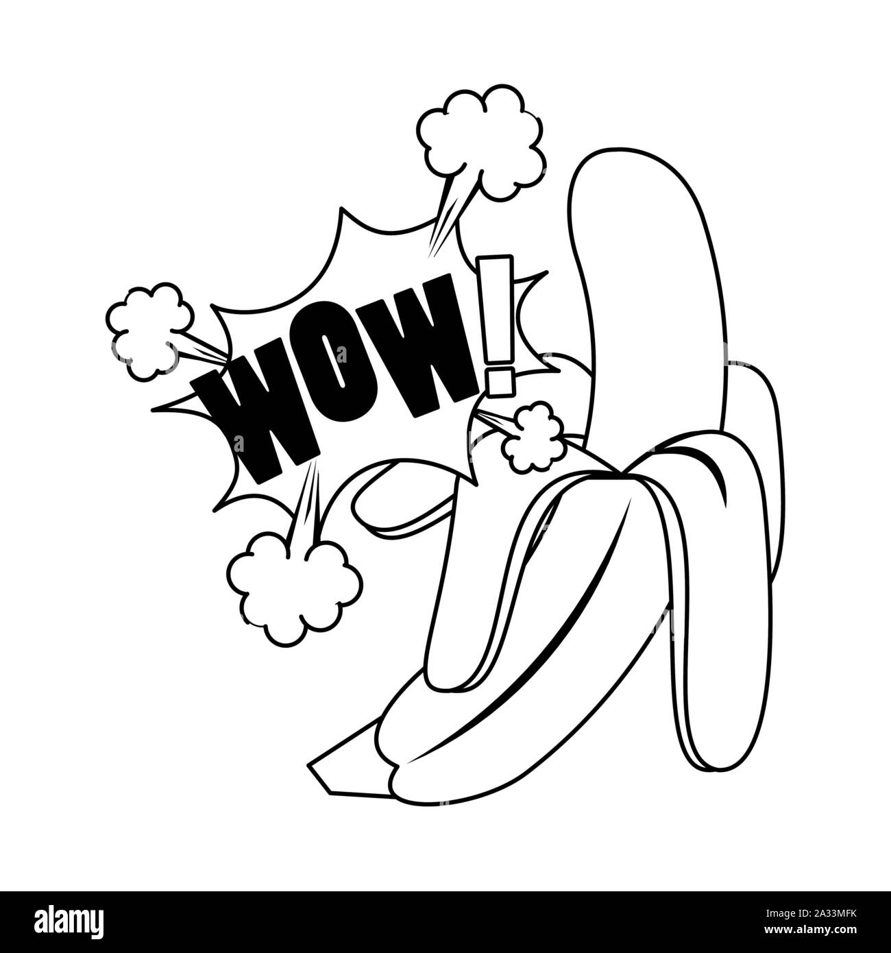 Eat wow Stock Vector Images - Alamy