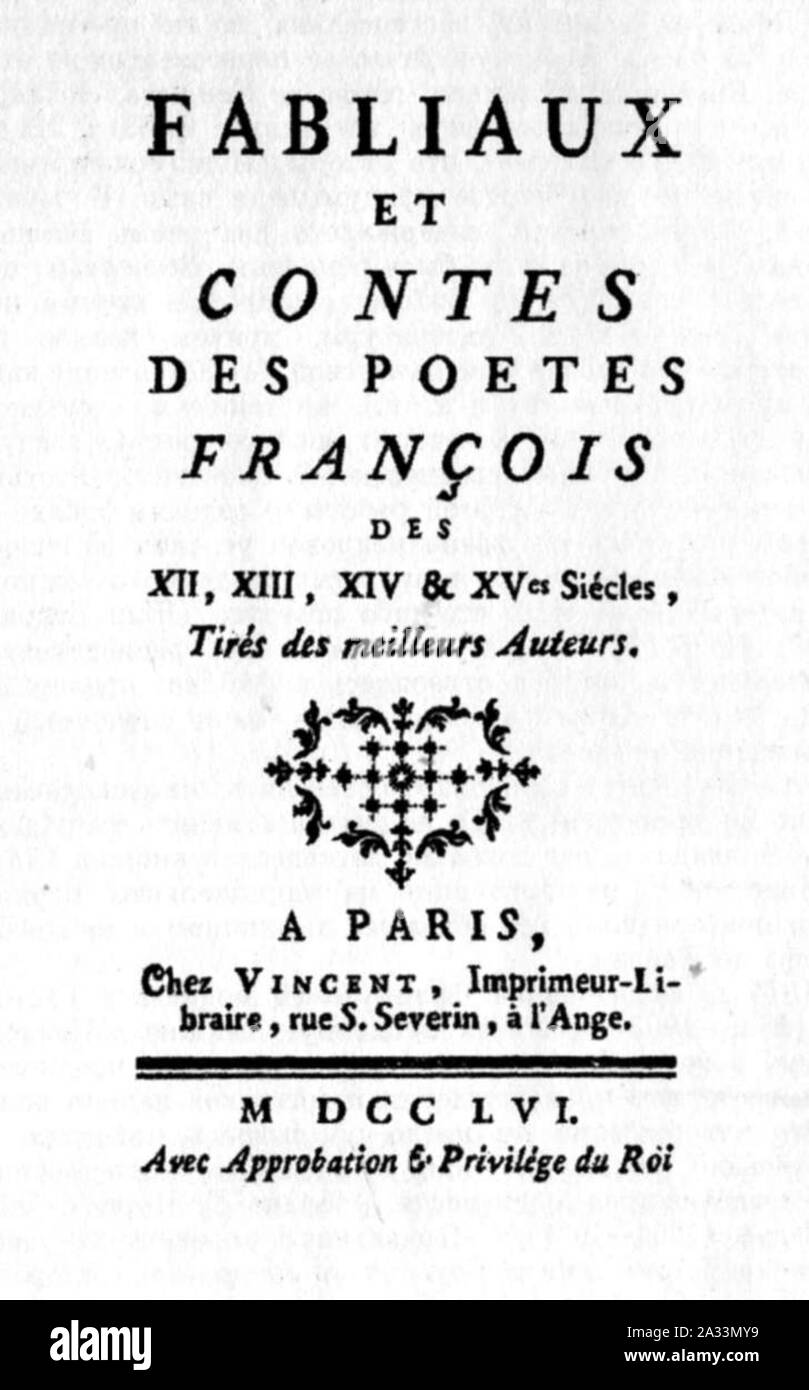 Fabliaux hi-res stock photography and images - Alamy