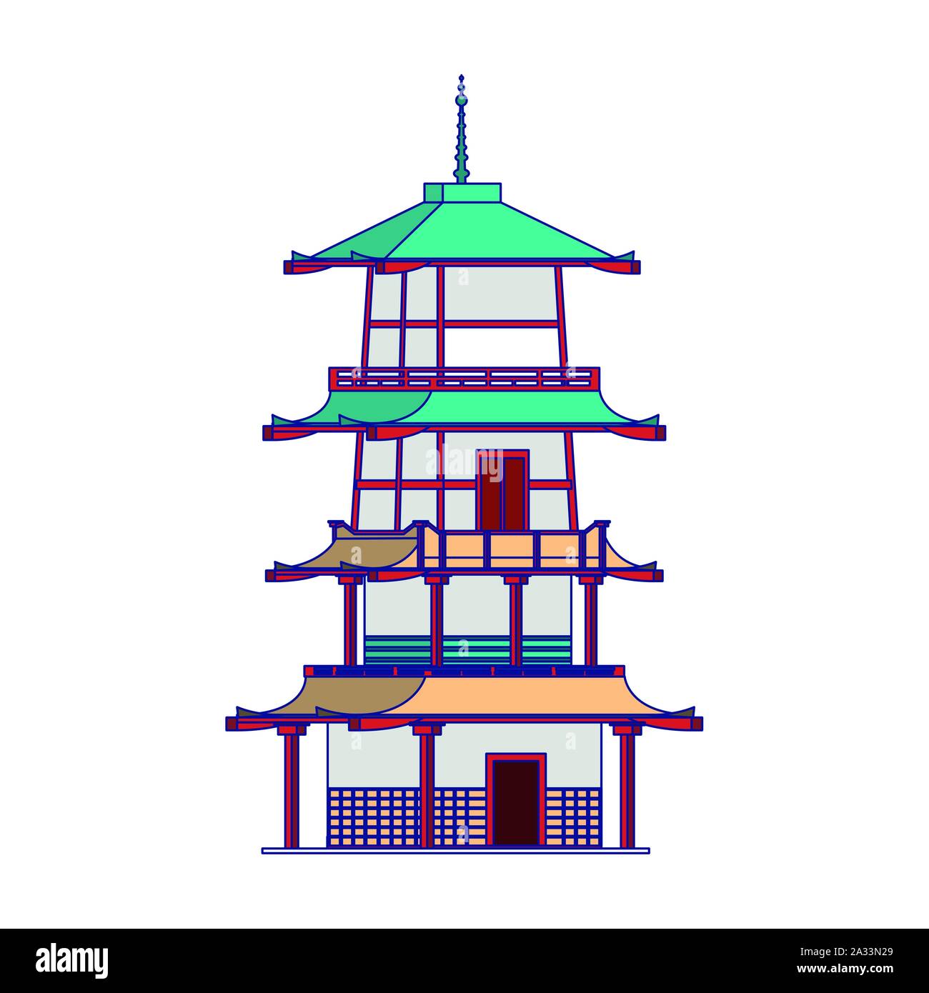Chinese landmarks design Stock Vector Image & Art - Alamy