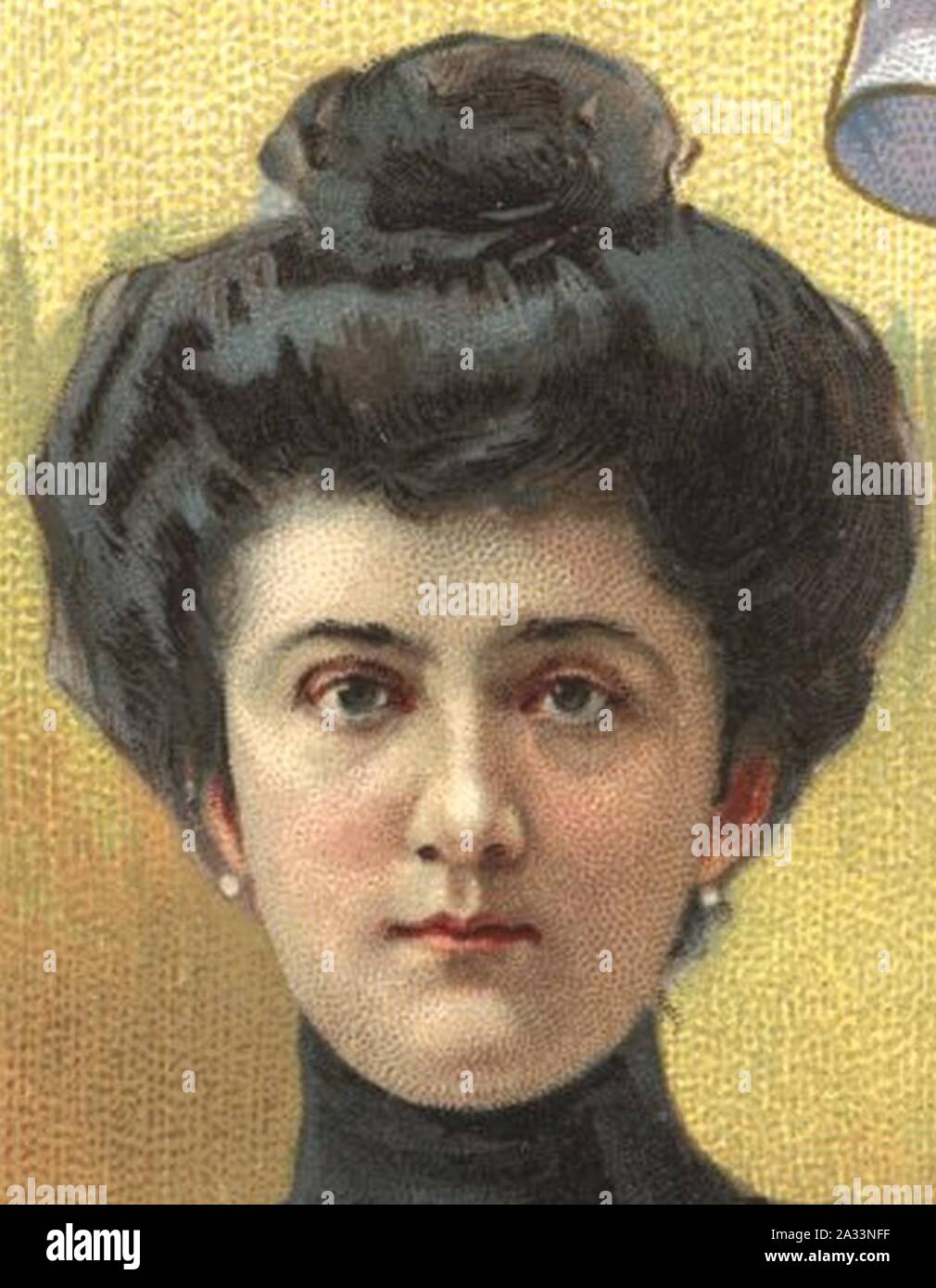 Face detail Queen Elena of Italy in nurse's uniform 1914-1918 (cropped ...