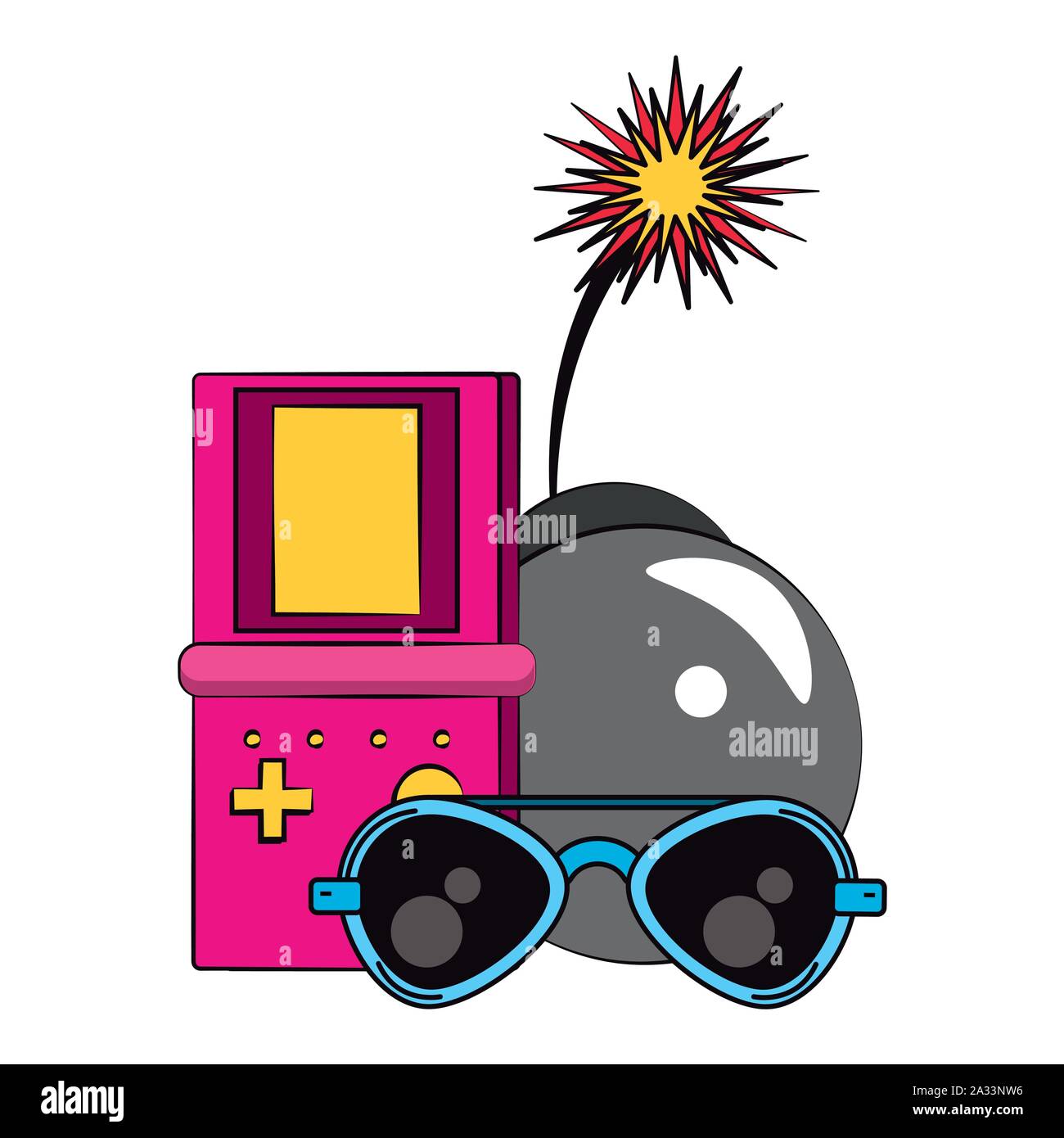 videogame and bomb design Stock Vector Image & Art - Alamy