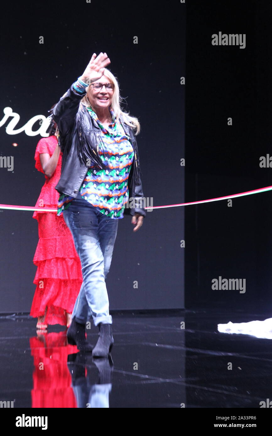 San Marco Evangelista, Italy. 04th Oct, 2019. Mara Venier, Italian ...