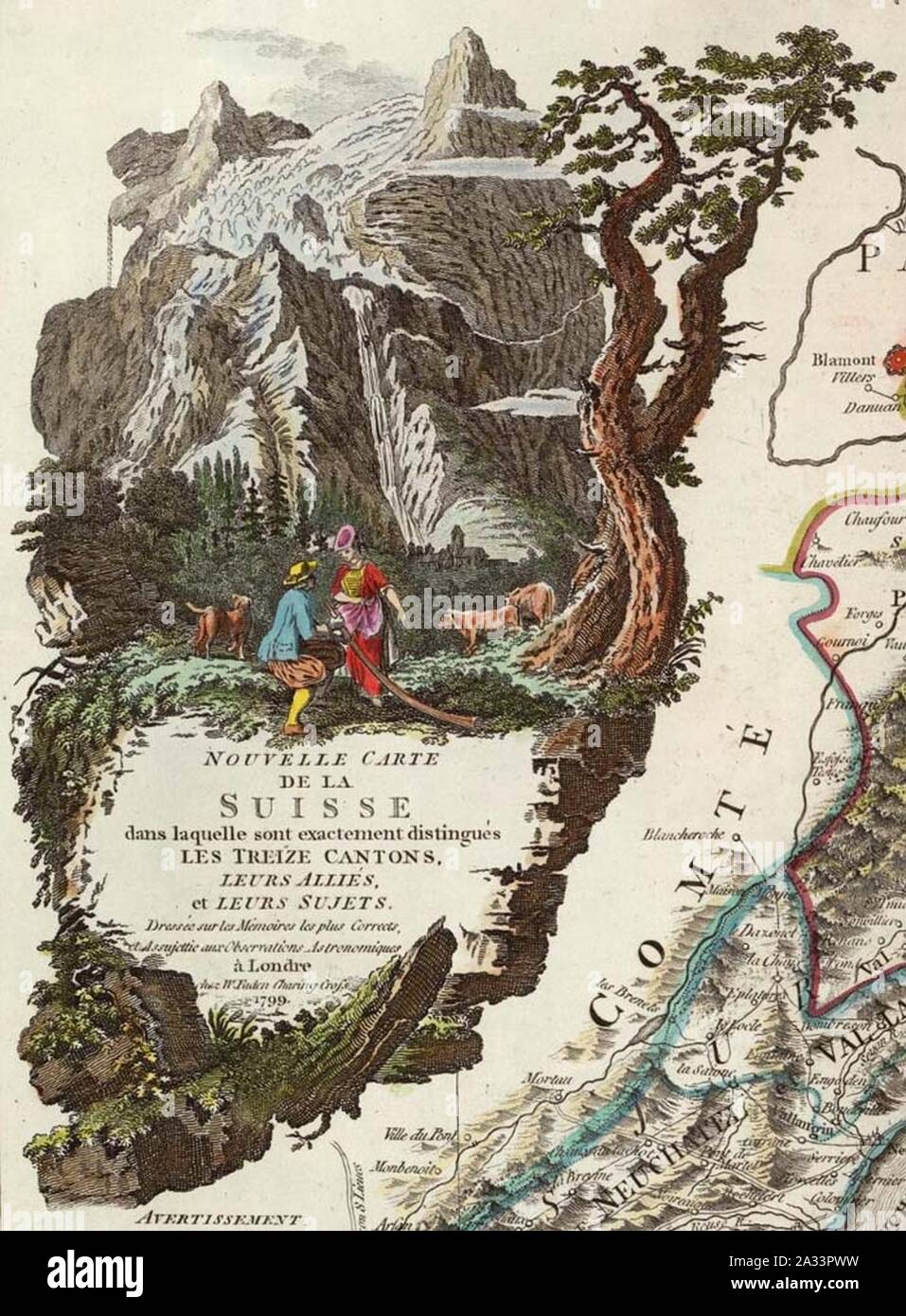 Cartouche map hi-res stock photography and images - Alamy