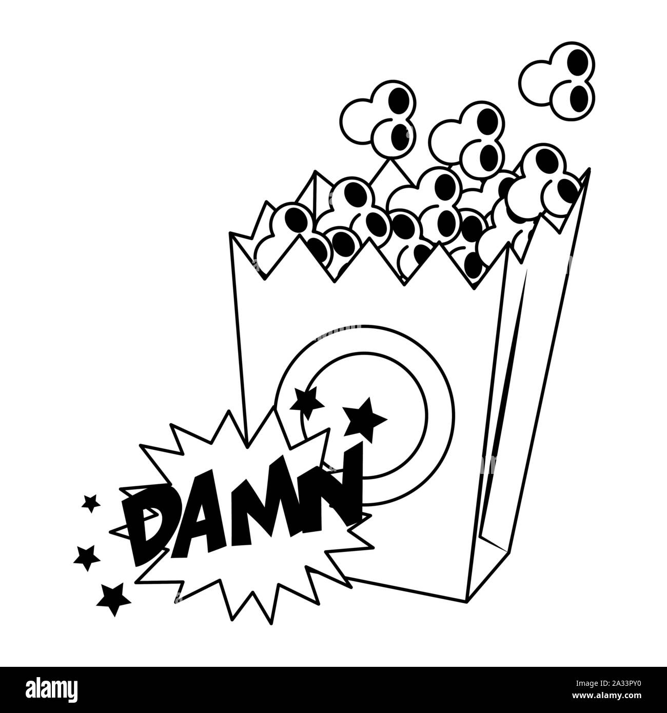 pop corn design Stock Vector Image & Art - Alamy