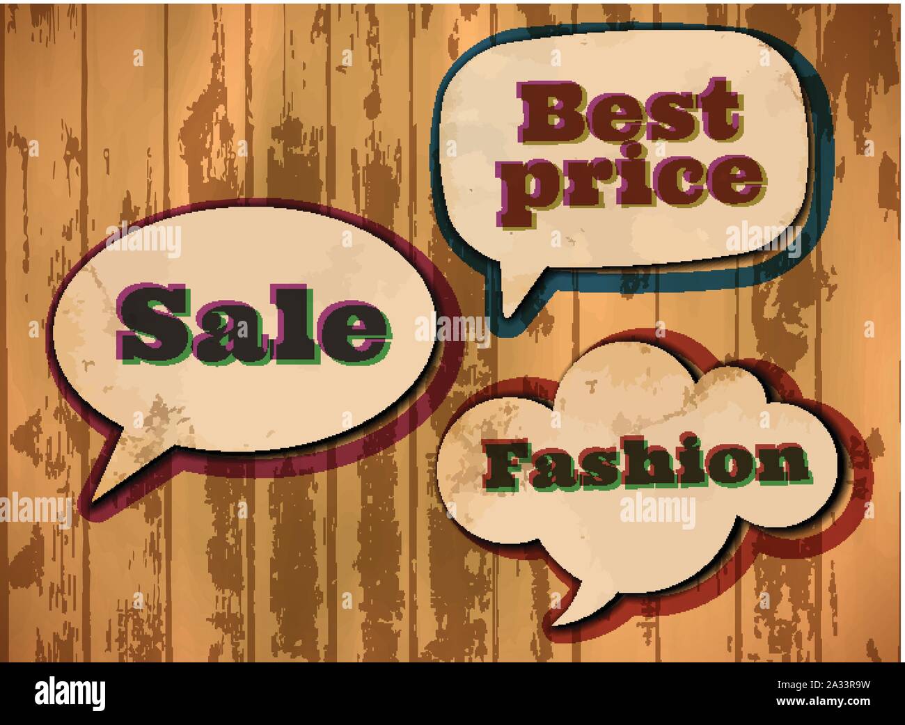 Shopping themed speech bubbles Stock Vector Image & Art - Alamy