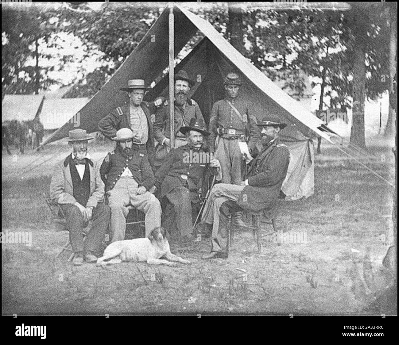 Fair Oaks, Va., vicinity. Gen. George Stoneman (seated, right) and Gen ...