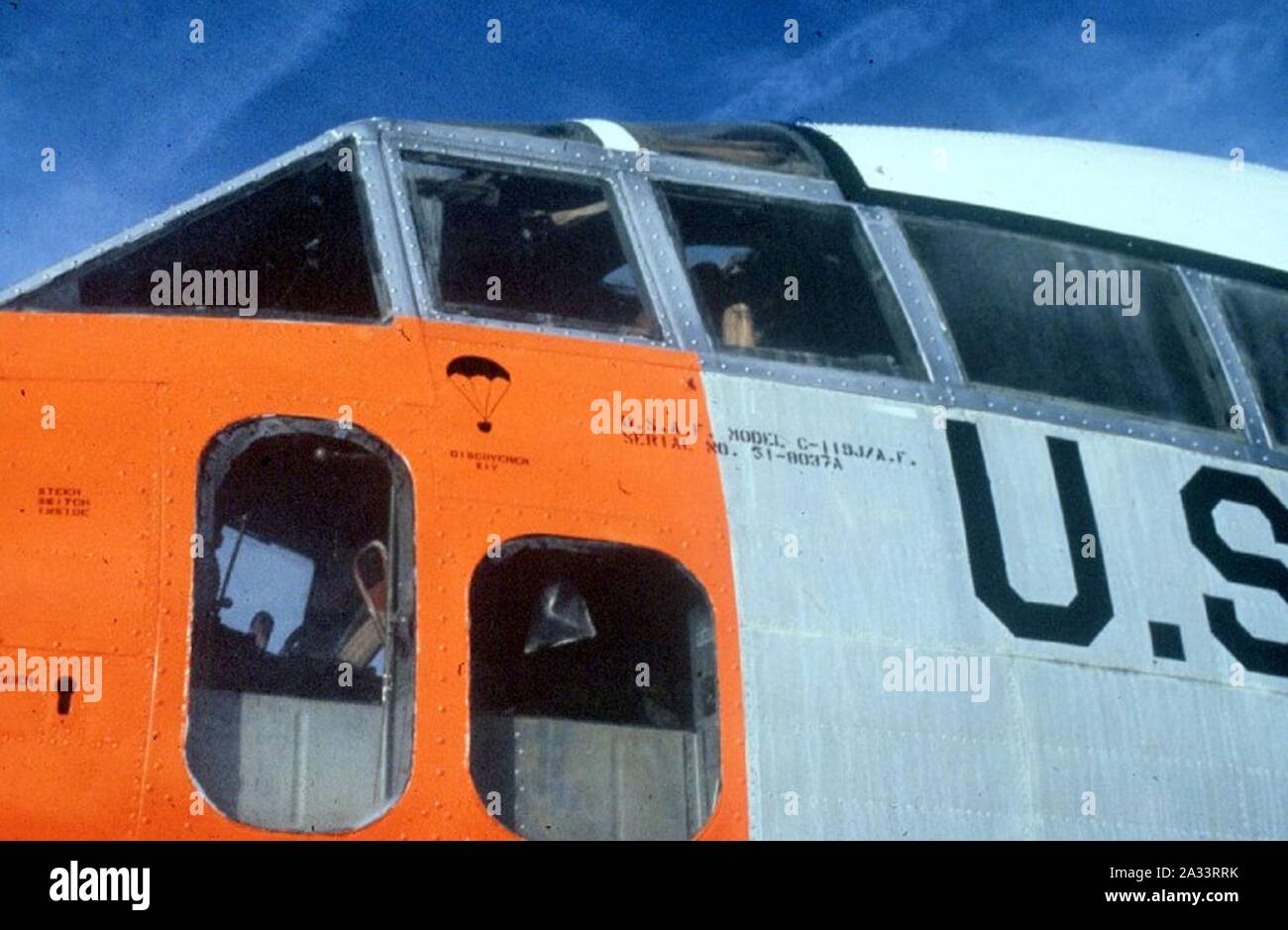 Fairchild C-119J Flying Boxcar Detail USAF Stock Photo - Alamy