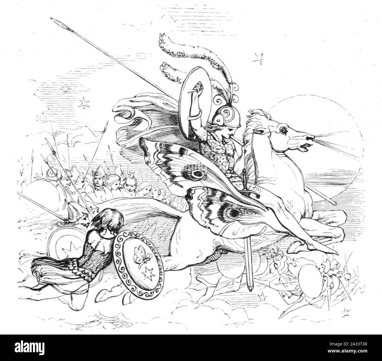 Fairy Army, from Midsummer Eve, 1870 Stock Photo - Alamy