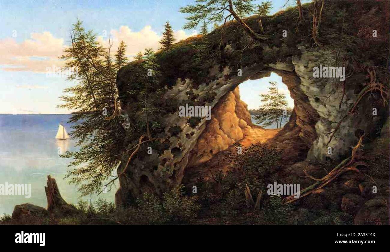 Fairy Arch Mackinac Island-Henry Chapman Ford Stock Photo - Alamy