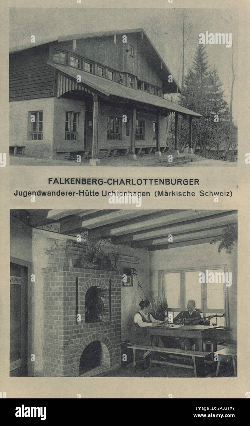Falkenberg (Mark), Brandenburg - Jugendwanderer-Hütte Uchtenhagen Stock ...