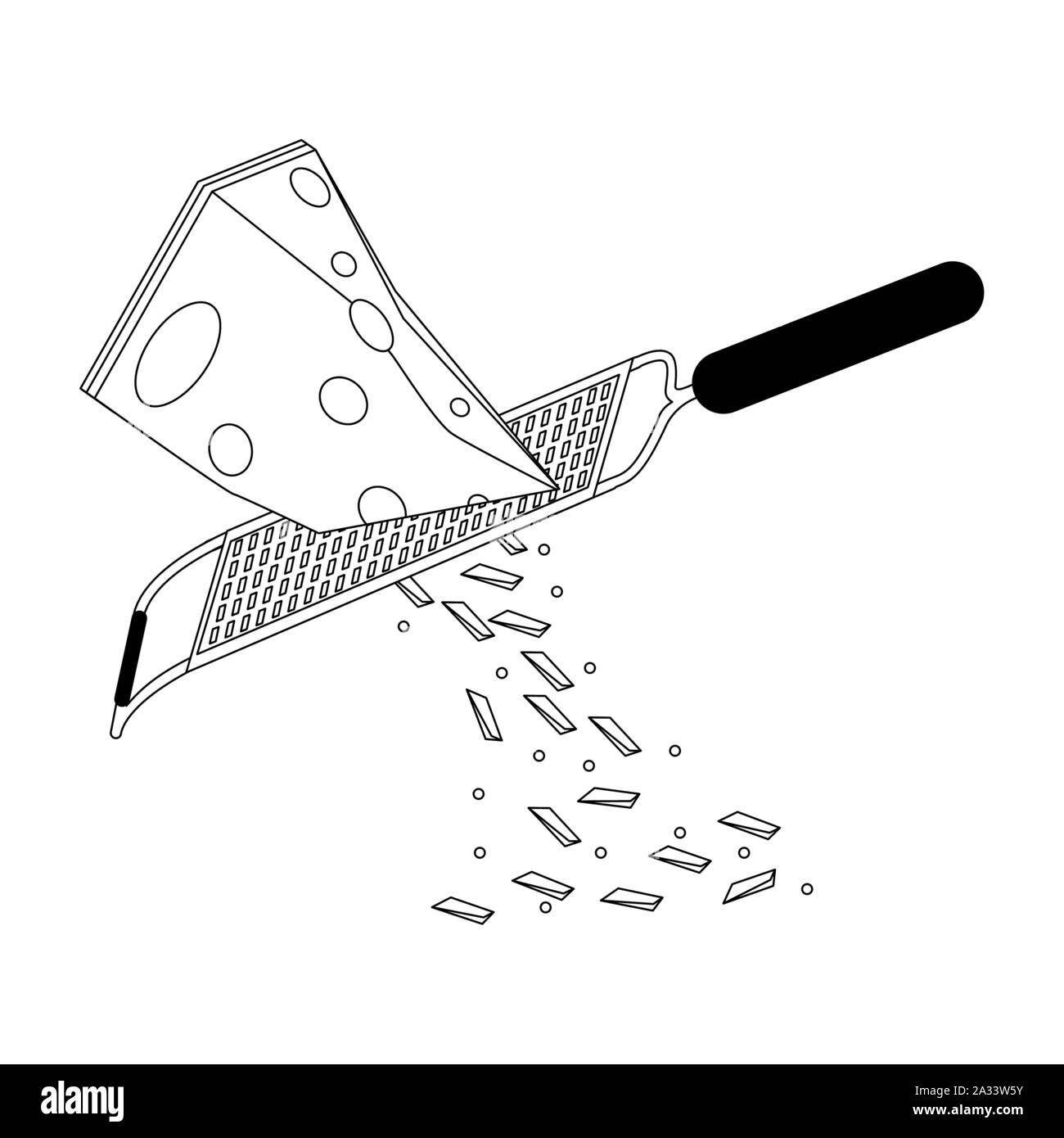 grater and cheese design Stock Vector Image & Art - Alamy