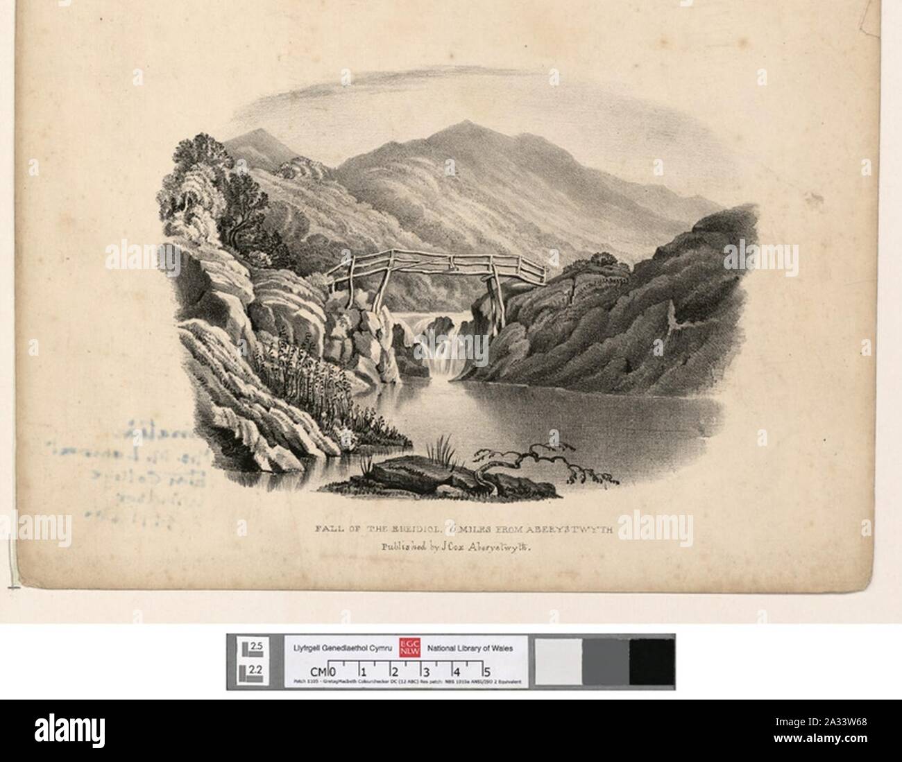 Fall of the Rheidiol - 6 miles from Aberystwyth Stock Photo - Alamy