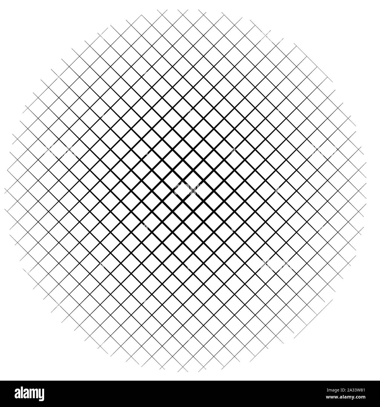 Circle form grid, mesh. Intersected strips geometric circle element ...