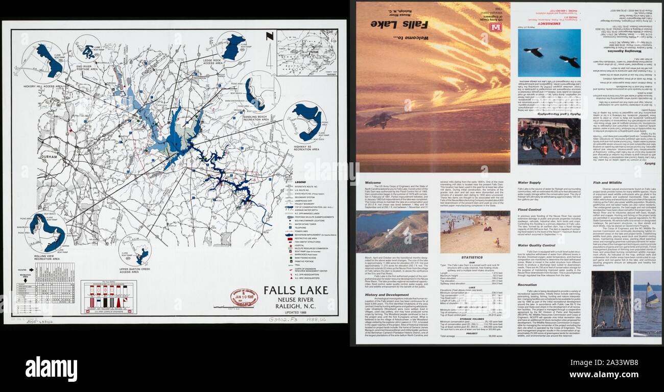 Falls Lake, Neuse River, Raleigh, N.C Stock Photo - Alamy