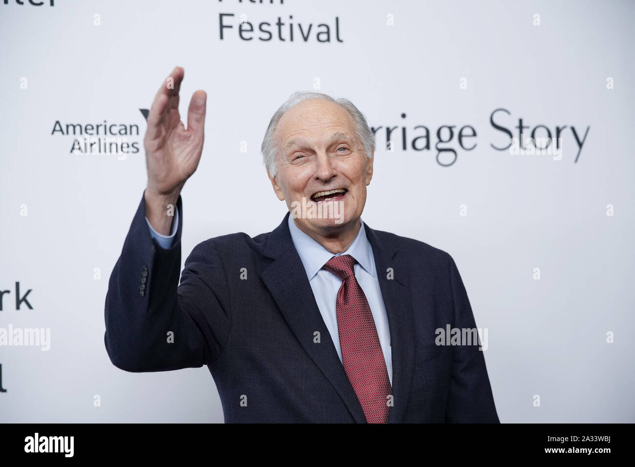 Bronx, USA. 05th Oct, 2019. Alan Alda arrives on the red carpet at the ...
