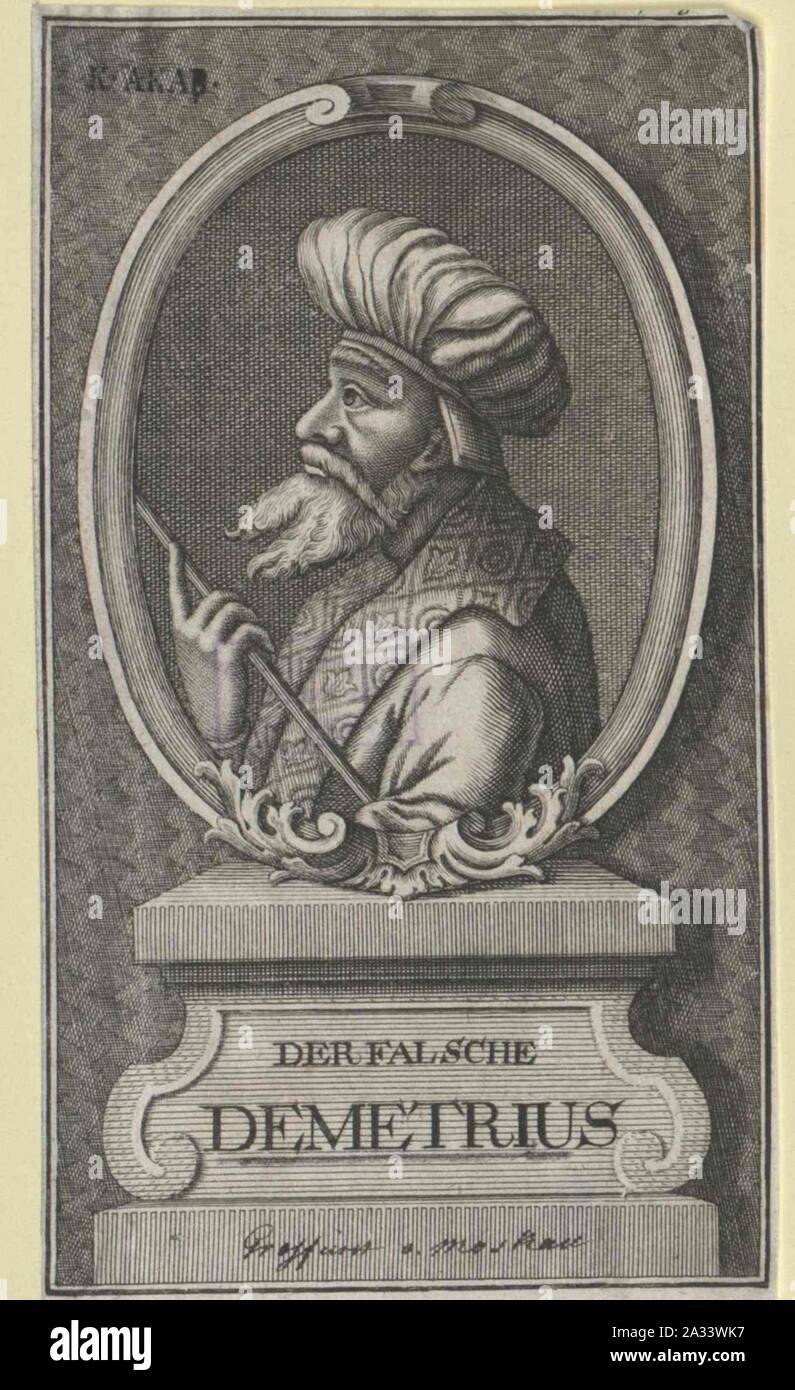 False Dmitriy II (engraving) 02 Stock Photo - Alamy