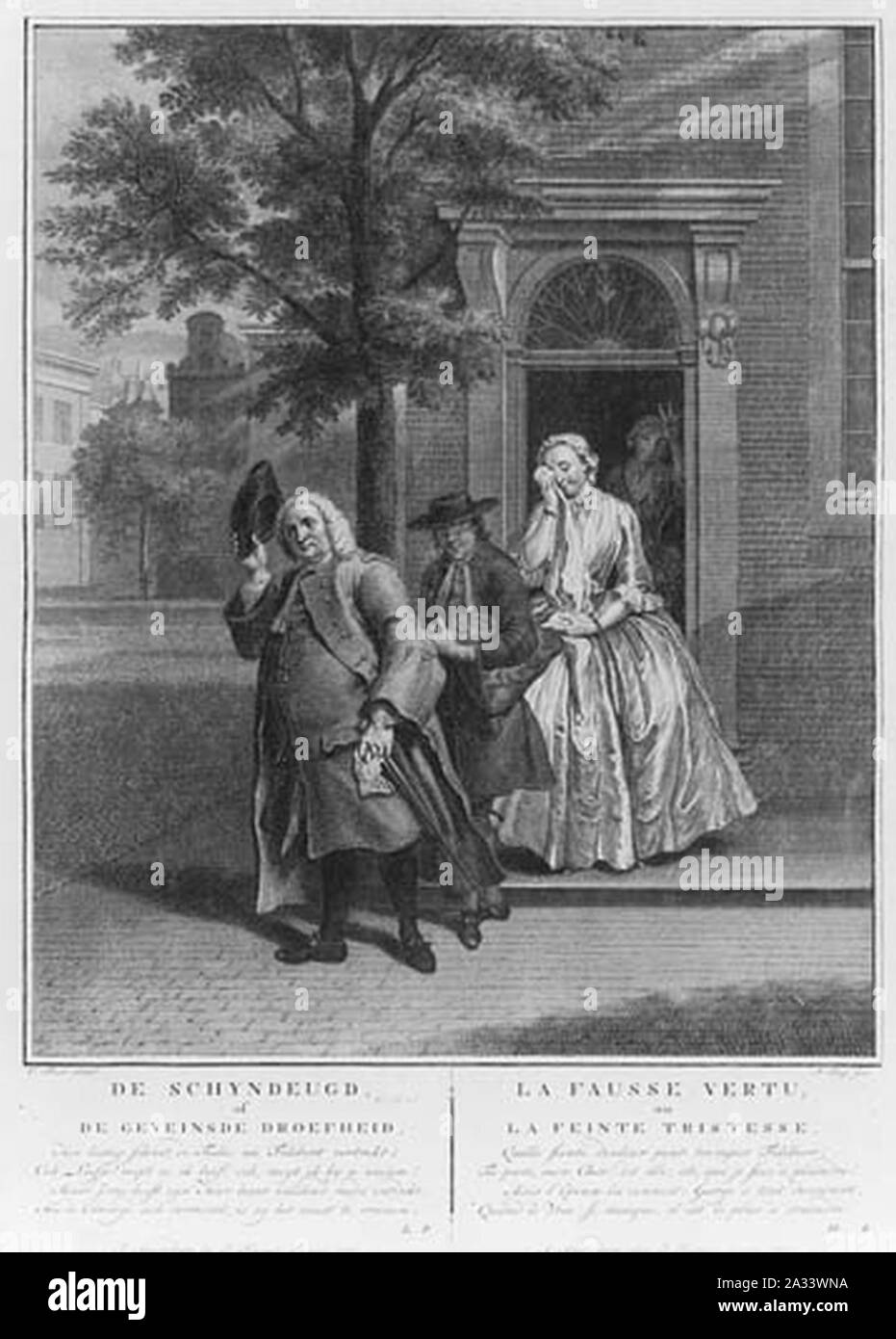 False Virtue or The Feigned Sadness by Pieter Tanjé after Cornelis ...