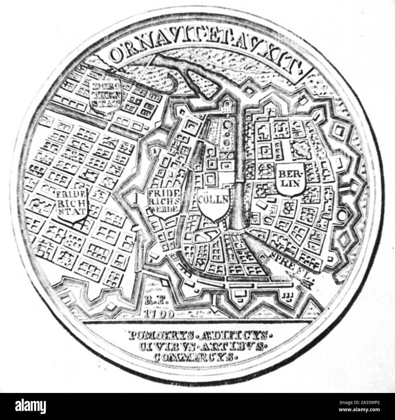 Faltz Medaille Berlin 1700 Stock Photo - Alamy