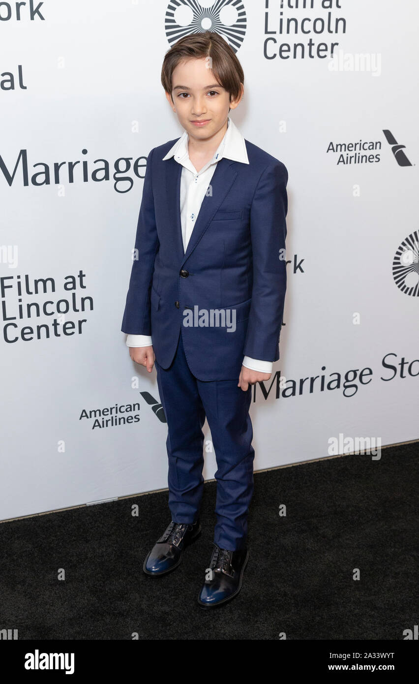 New York, NY - October 4, 2019: Azhy Robertson attends premiere of ...